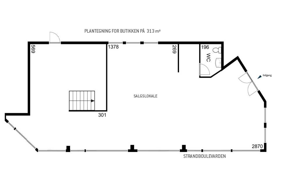 Butik til leje Østerbro - Strandboulevarden 89, 2100 København Ø